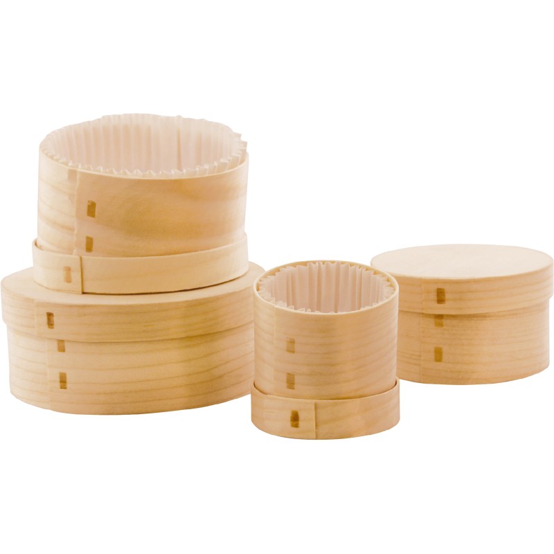Boîte camembert en bois avec caissette et couvercle – Emballage fromage